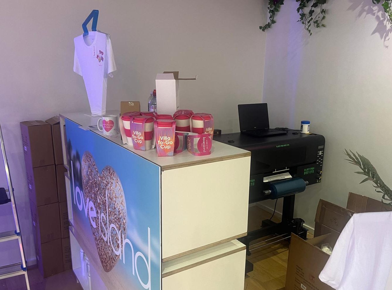 Love Island pop-up store installs Resolute R-Jet PRO DTF UVi ...